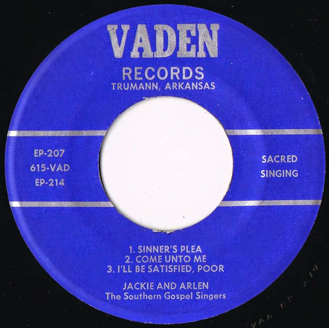 Arkansas 45rpm Records: Vaden